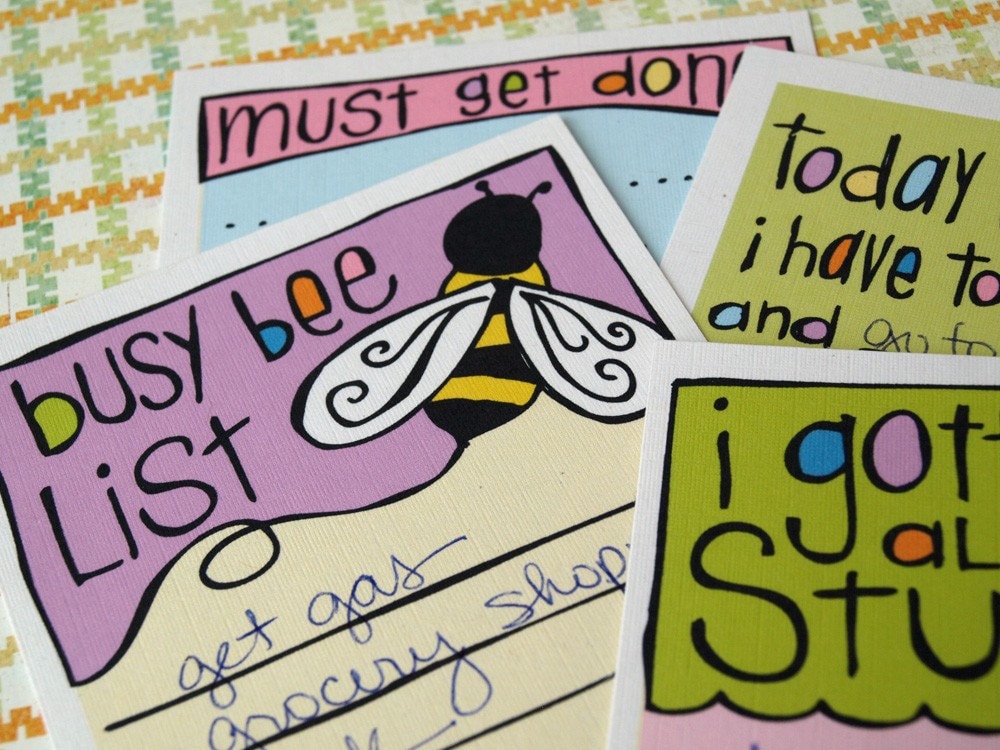 To Do Lists Printable Pdf Busy Bee - Etsy