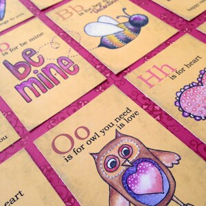 Valentine's Day Printable Mini Flash Cards - Etsy