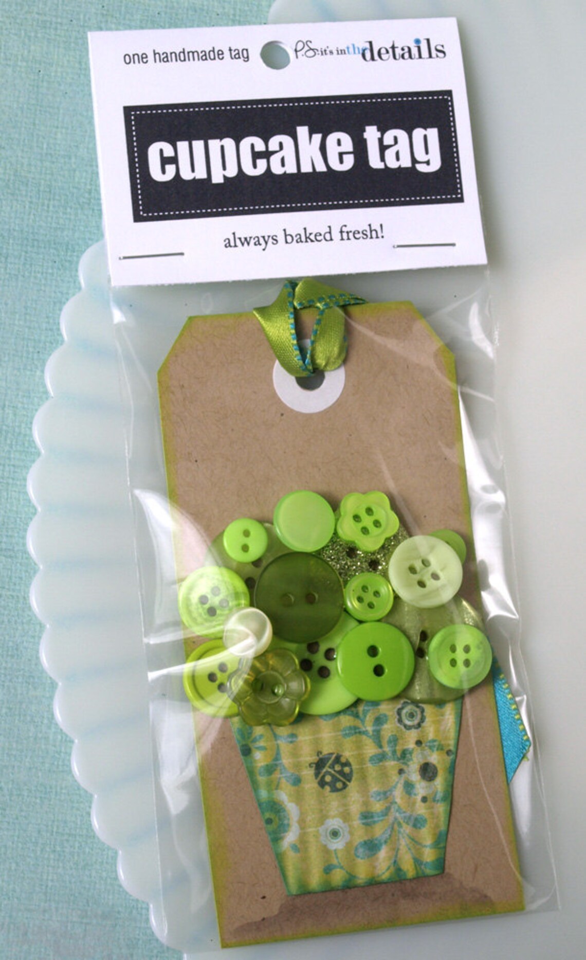 Cupcake Tag Birthday Cupcake Tag - Etsy