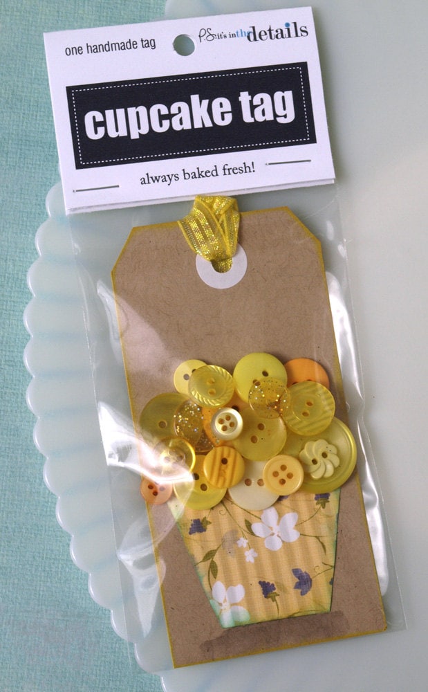 Cupcake Tag | Birthday Cupcake Tag - Etsy