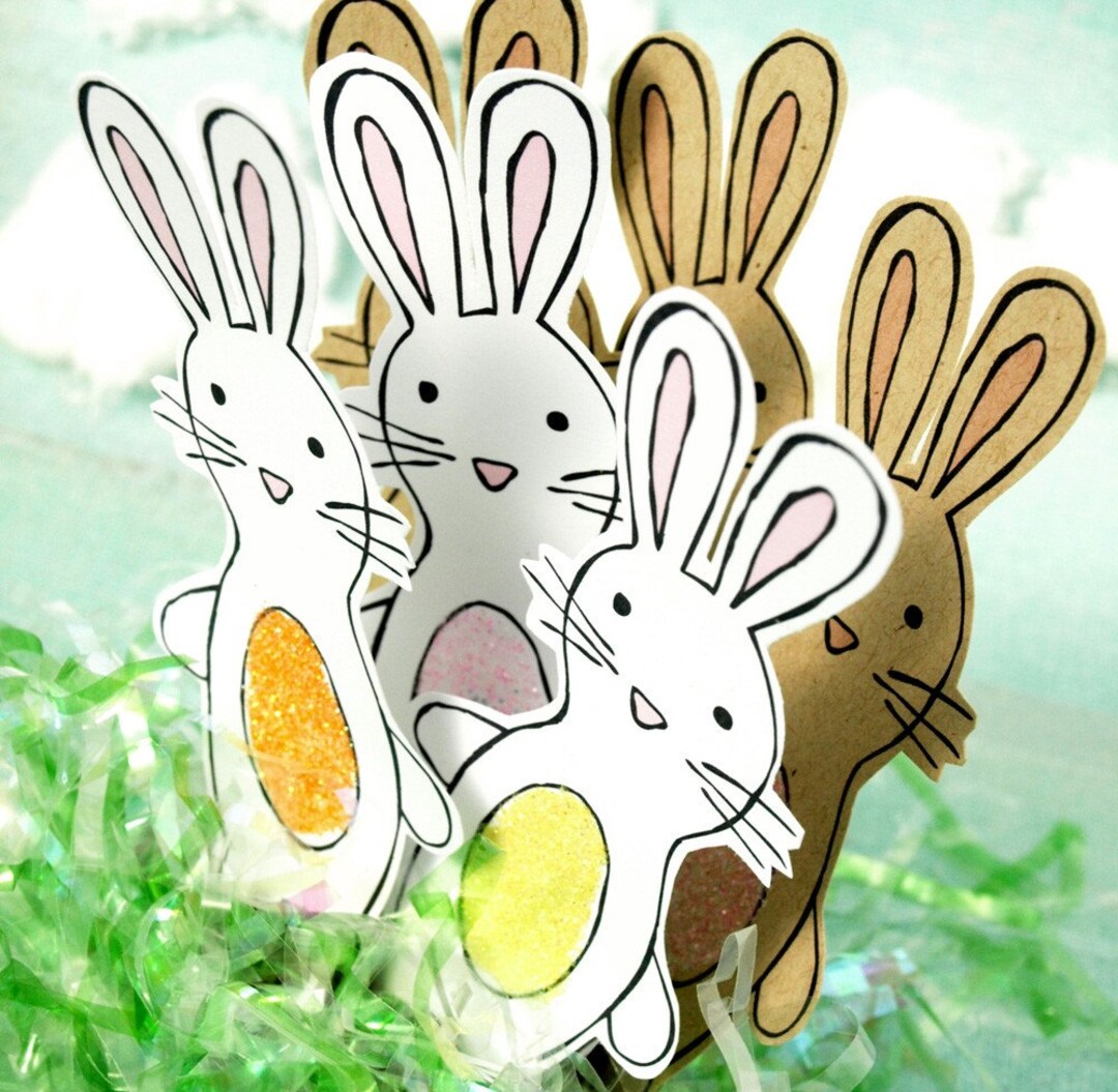 Bunny Rabbits - Glitter Belly Bunnies - Etsy