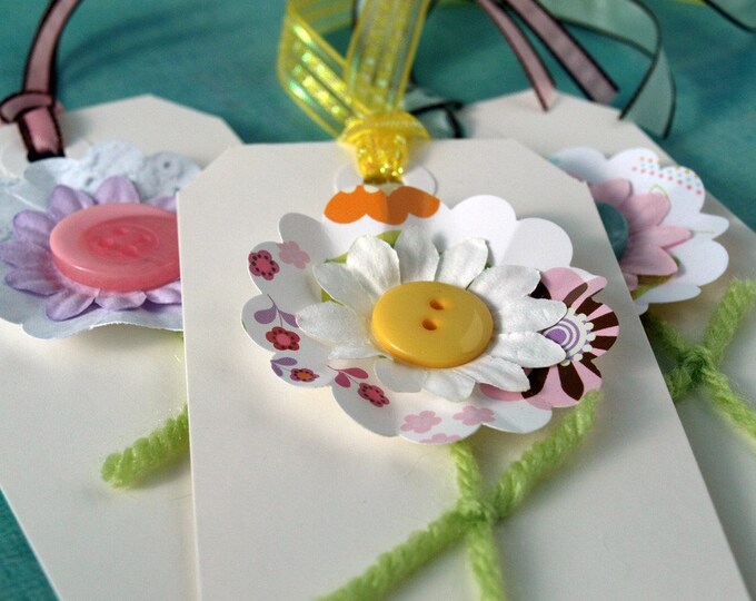 Flower Tags - Spring Breeze - Etsy