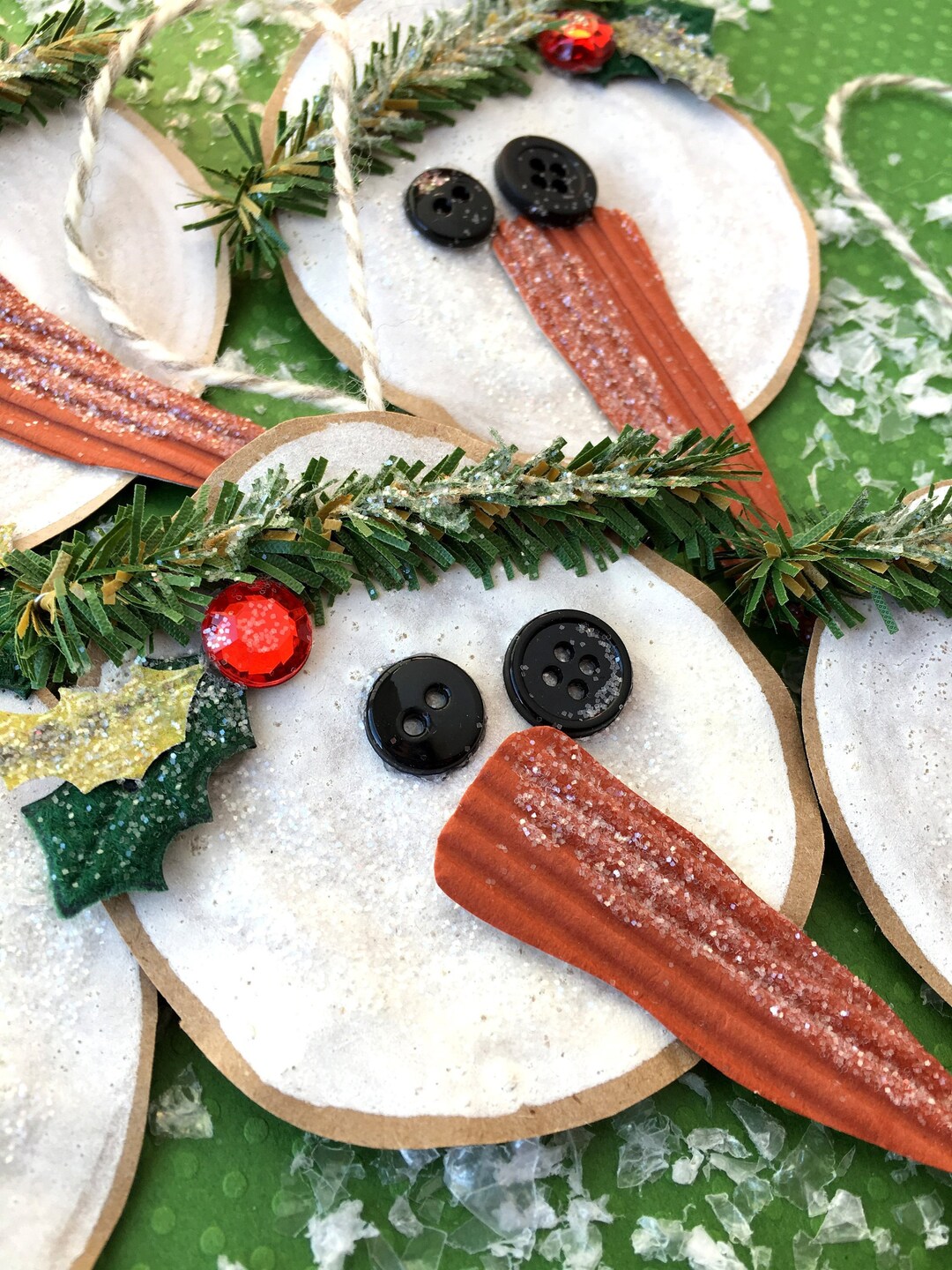 Handmade Snowman Ornament | Christmas Ornament | Snowman Ornament - Etsy