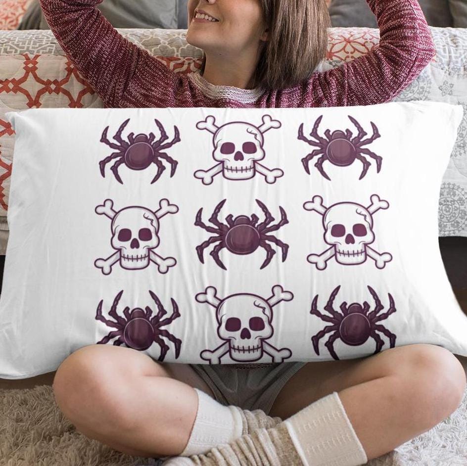 Halloween Clipart Png, SPIDER AND SKULL Panel, Sublimation Design, High ...