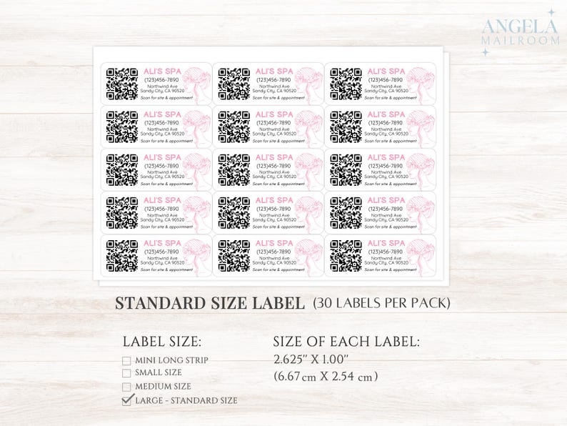 Custom QR Code Labels, Set of 30 Labels | Personalized Scannable ...