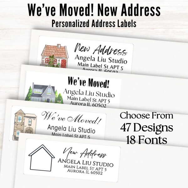 New Address Labels - Etsy