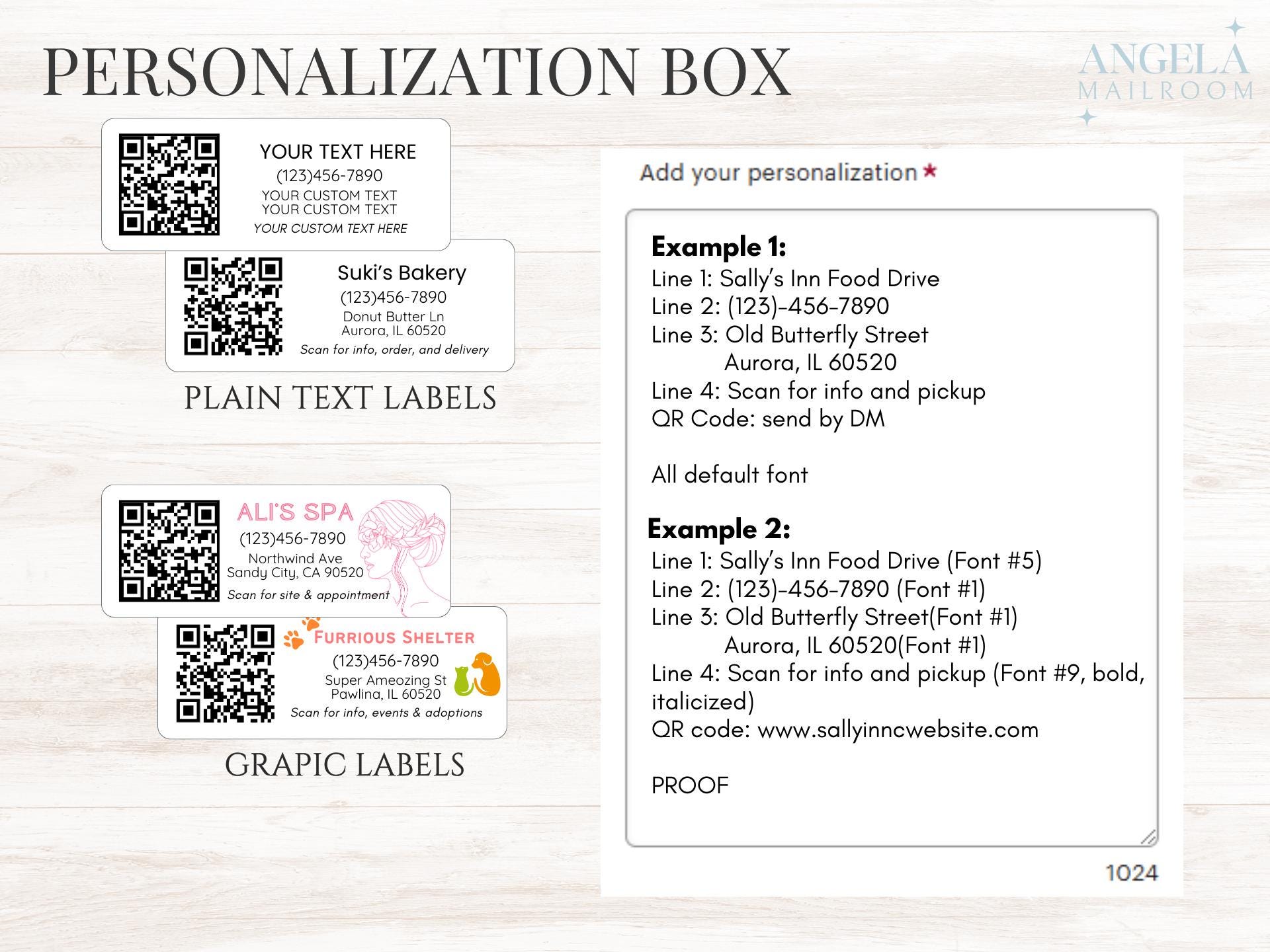 Custom QR Code Labels, Set of 30 Labels | Personalized Scannable ...