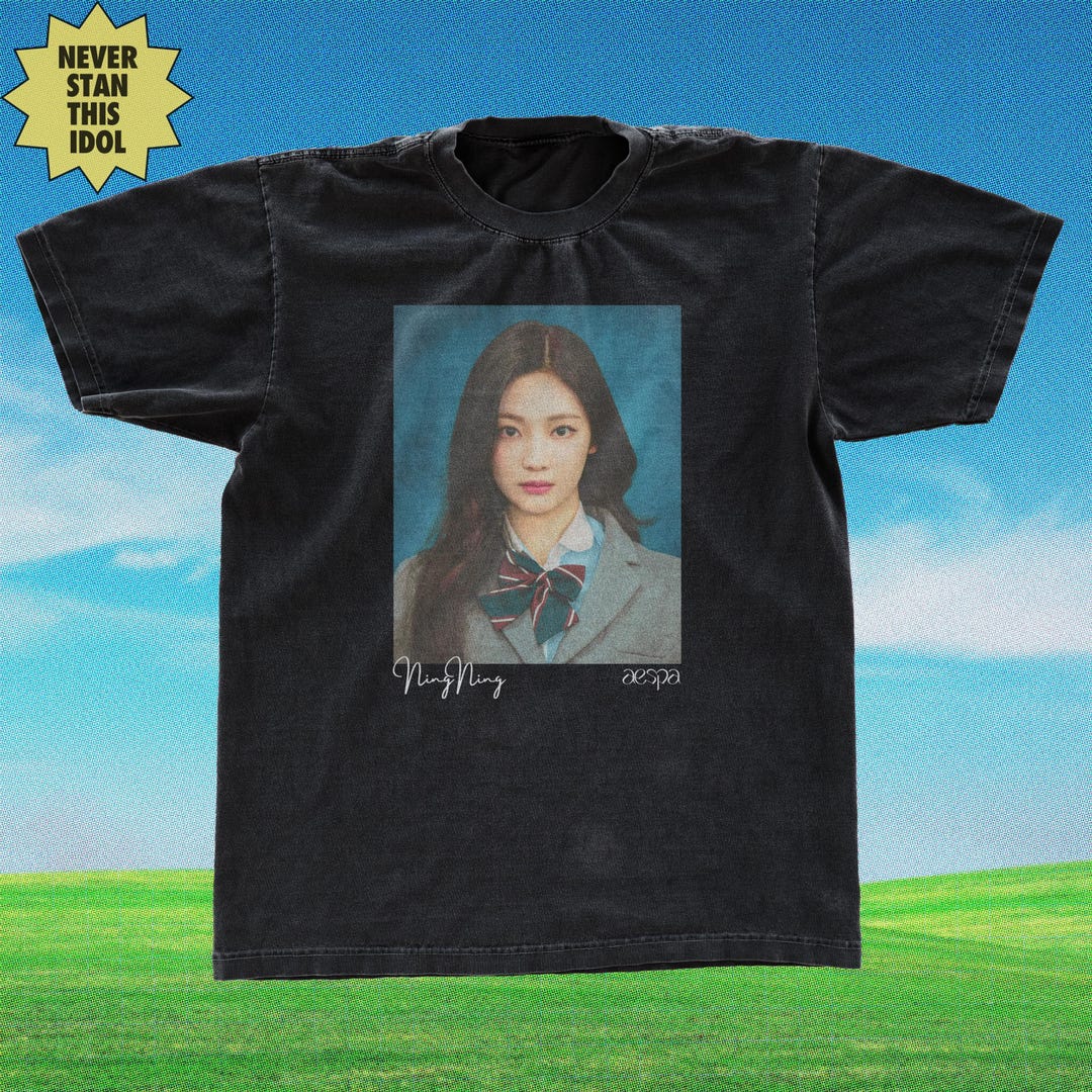 Vintage Aespa Ningning Kpop Shirt, Korea, Kpop Clothing Merch Gift - Etsy