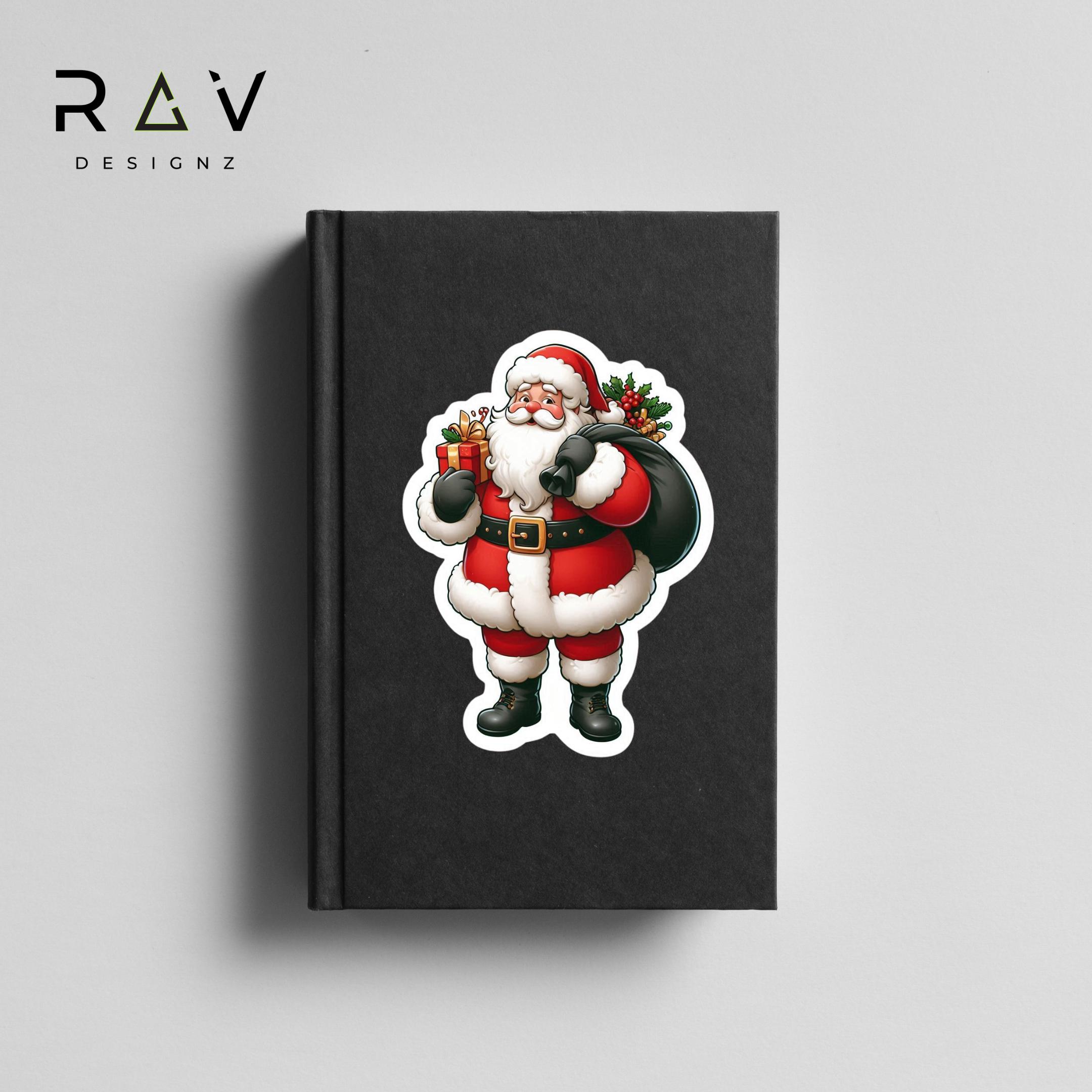 Santa Claus Christmas DIY Printable A4 Digital Download for Stickers ...