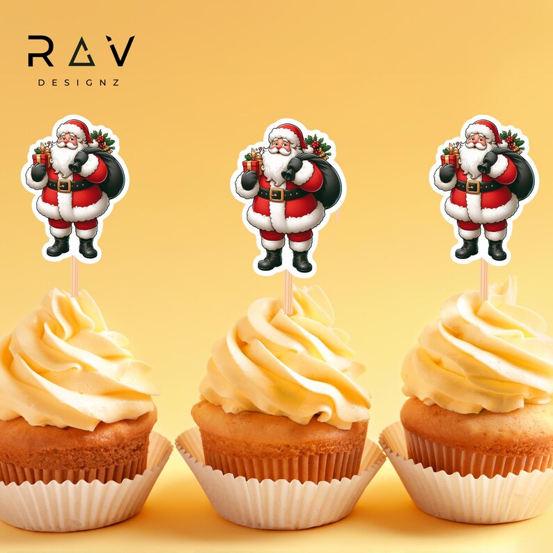 Santa Claus Christmas DIY Printable A4 Digital Download for Stickers ...