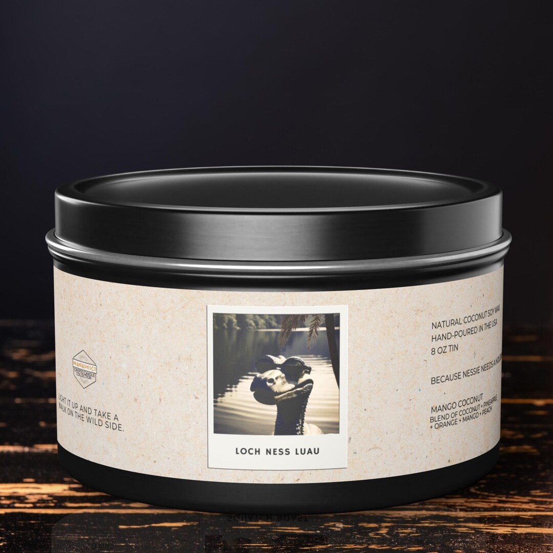 Loch Ness Luau Nessie Candle Mango Coconut Candle 'cryptid Candle ...
