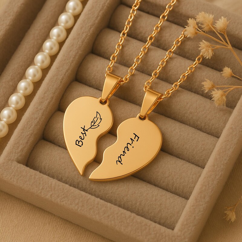 Couples Necklace Set - Etsy