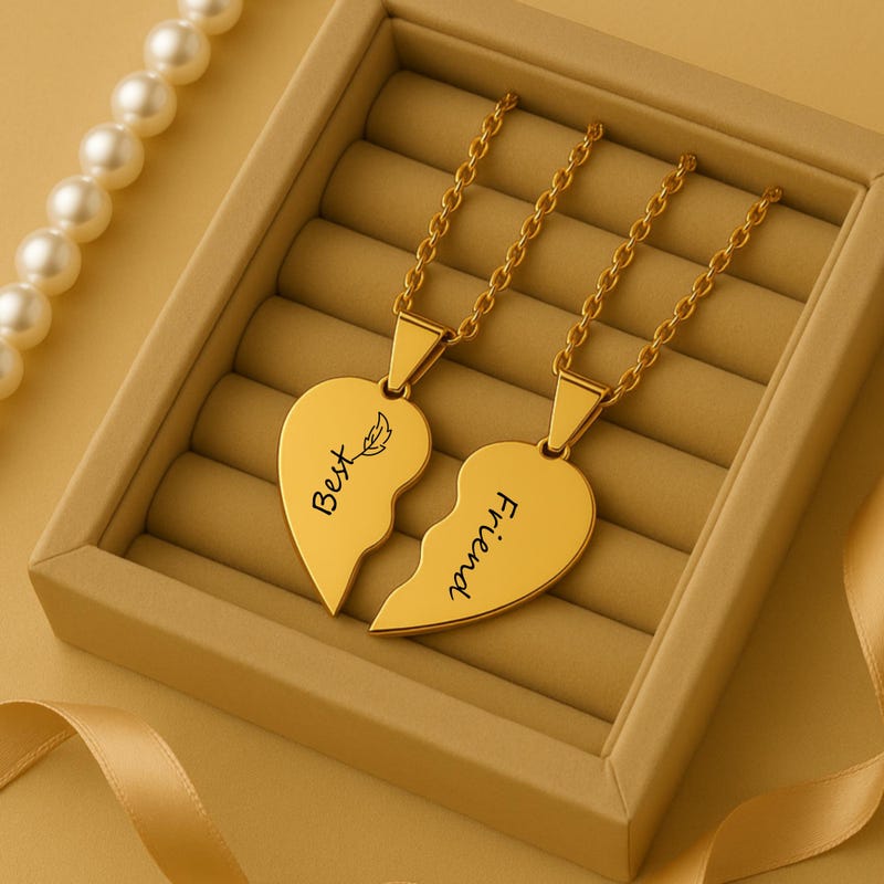 His and Her Half Heart - Etsy