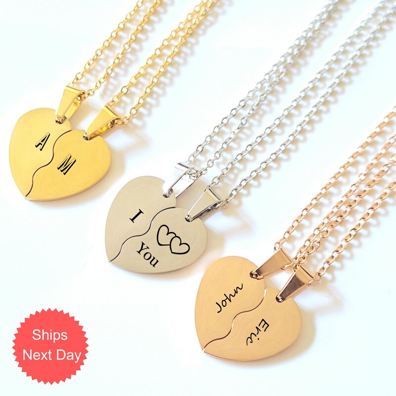 Custom Heart Necklace - Etsy