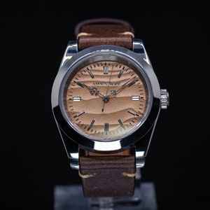 Unique Desert Inspired Luxury Automatic Watch - Arabic Dune Dial ...