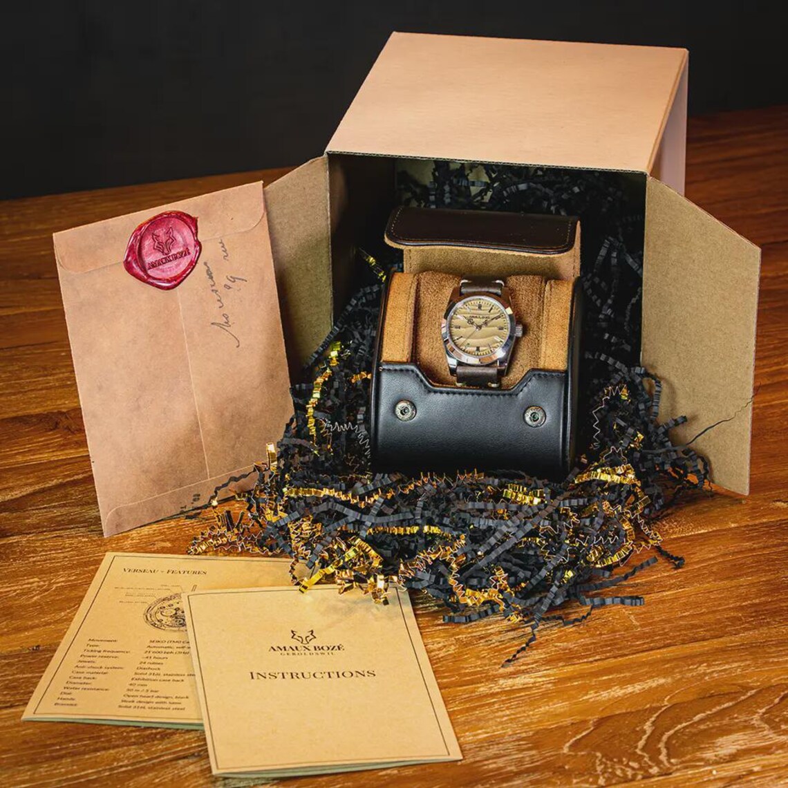 Unique Desert Inspired Luxury Automatic Watch - Arabic Dune Dial ...