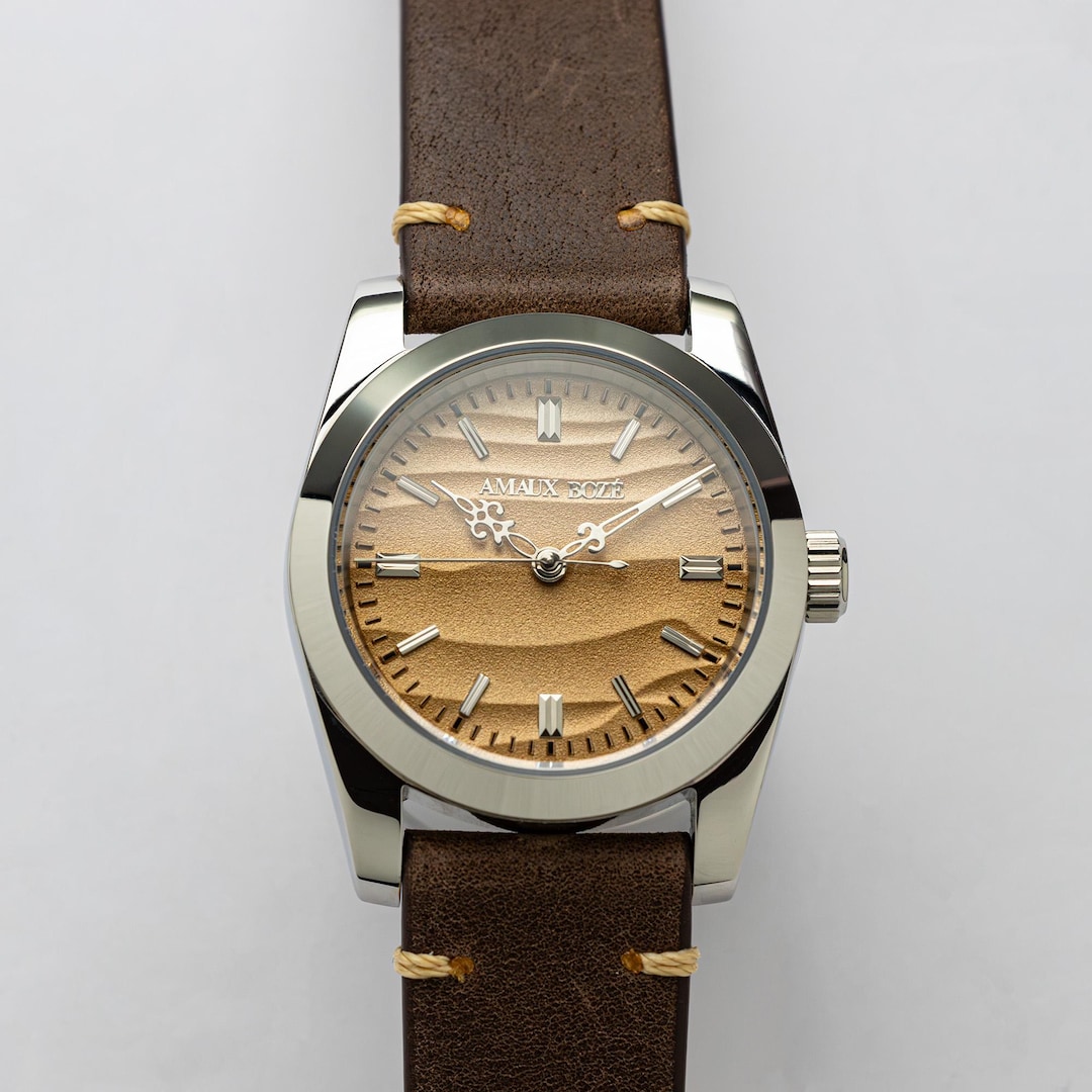 Unique Desert Inspired Luxury Automatic Watch - Arabic Dune Dial ...