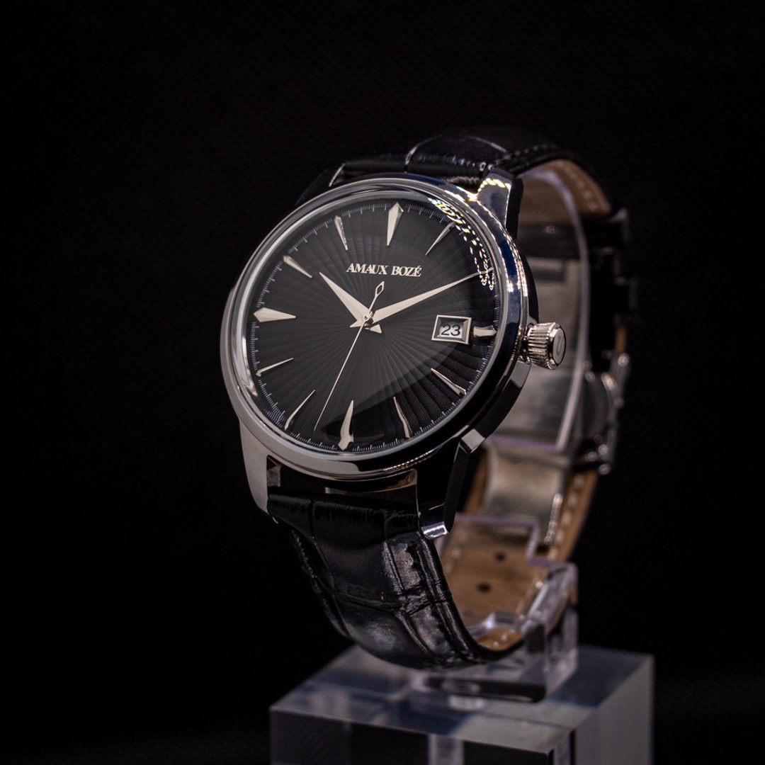 Luxury Automatic Cocktail Dress Watch 40mm Sunburst Dial NH35 Movement ...