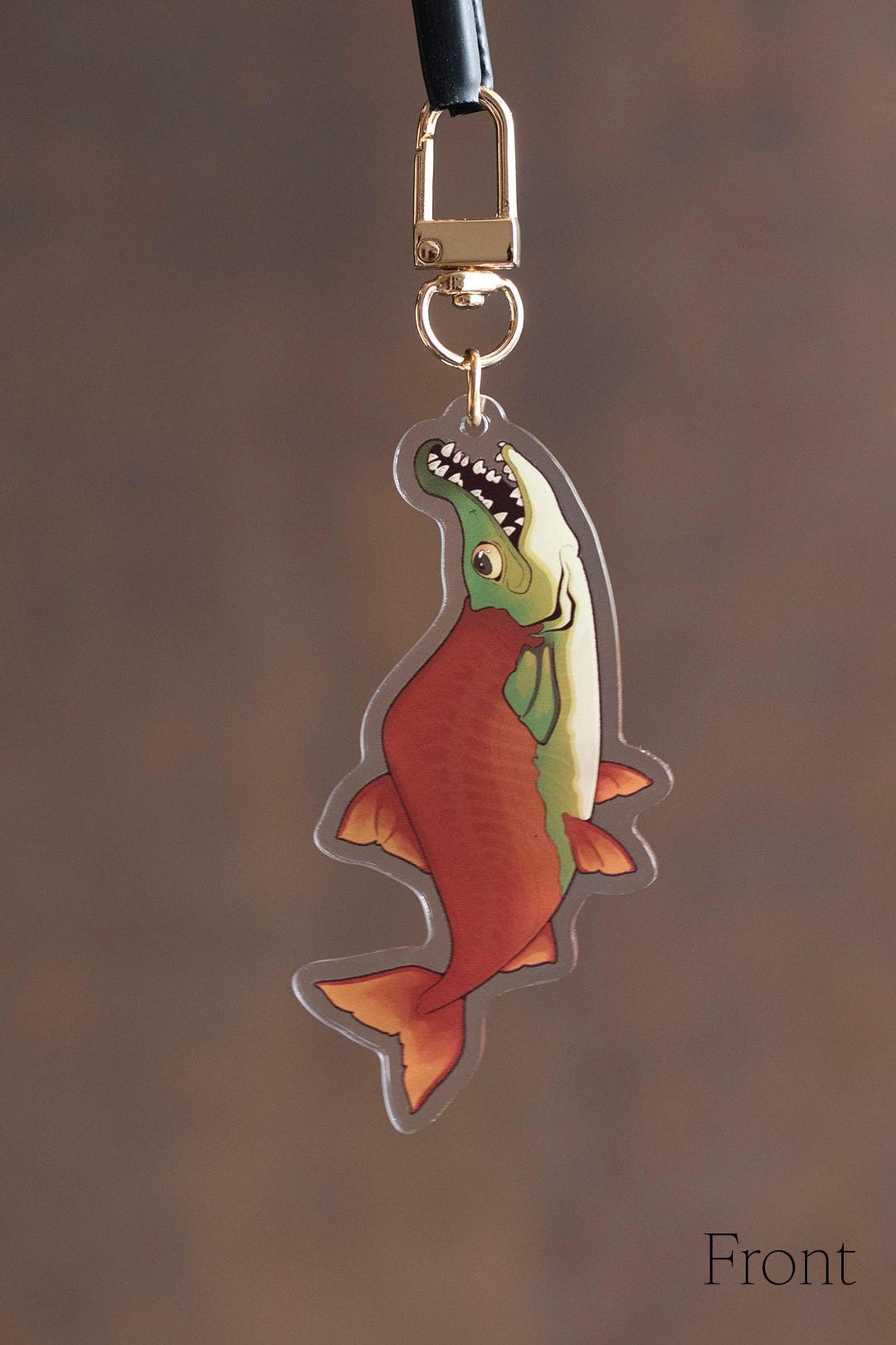 To Love is to Change - Sockeye Salmon Keychain - Etsy