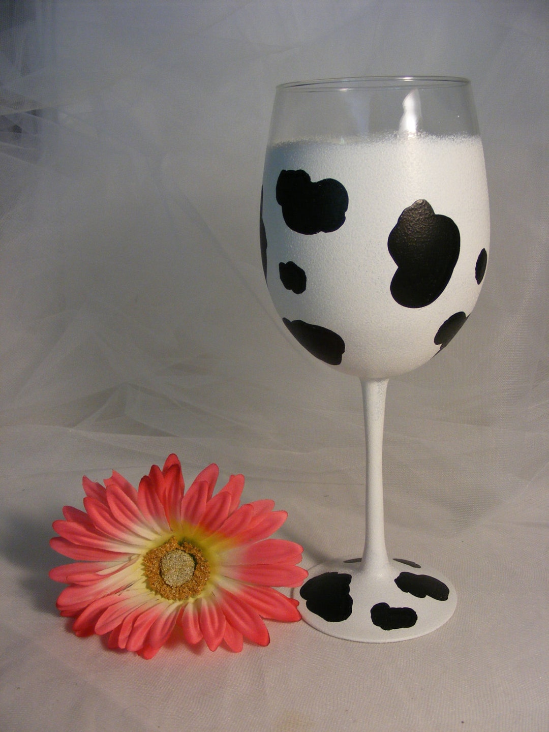 Cow Print Wine Glass - 2 Sizes Available, Can Be Personalized Perfect ...