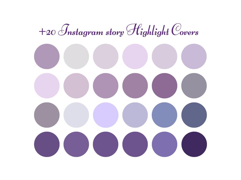 Purple Instagram Highlight Covers Shades of Purple Highlight Icons ...