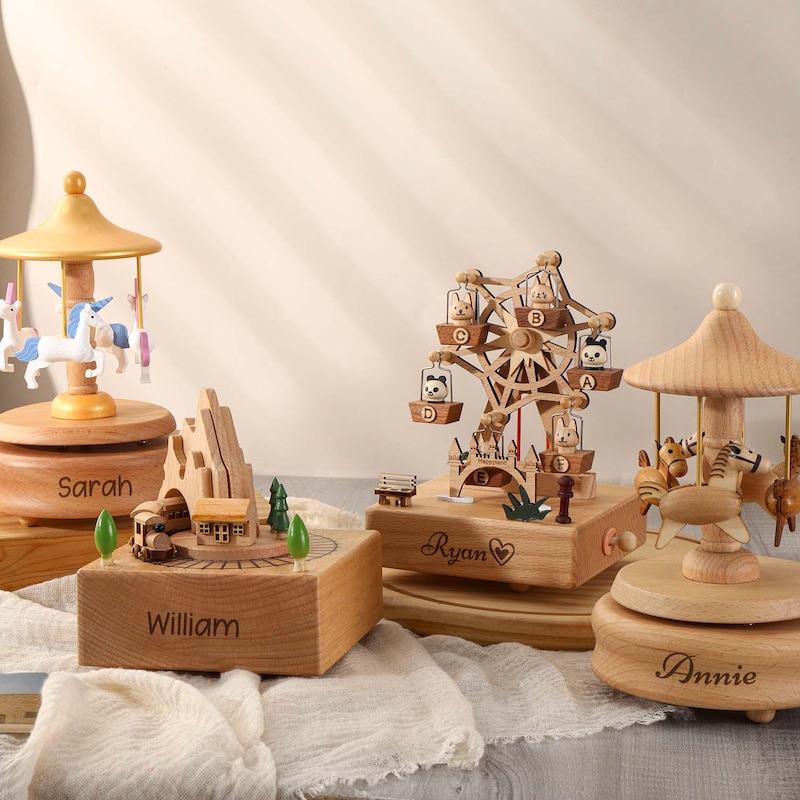 Wooden Music Box - Etsy