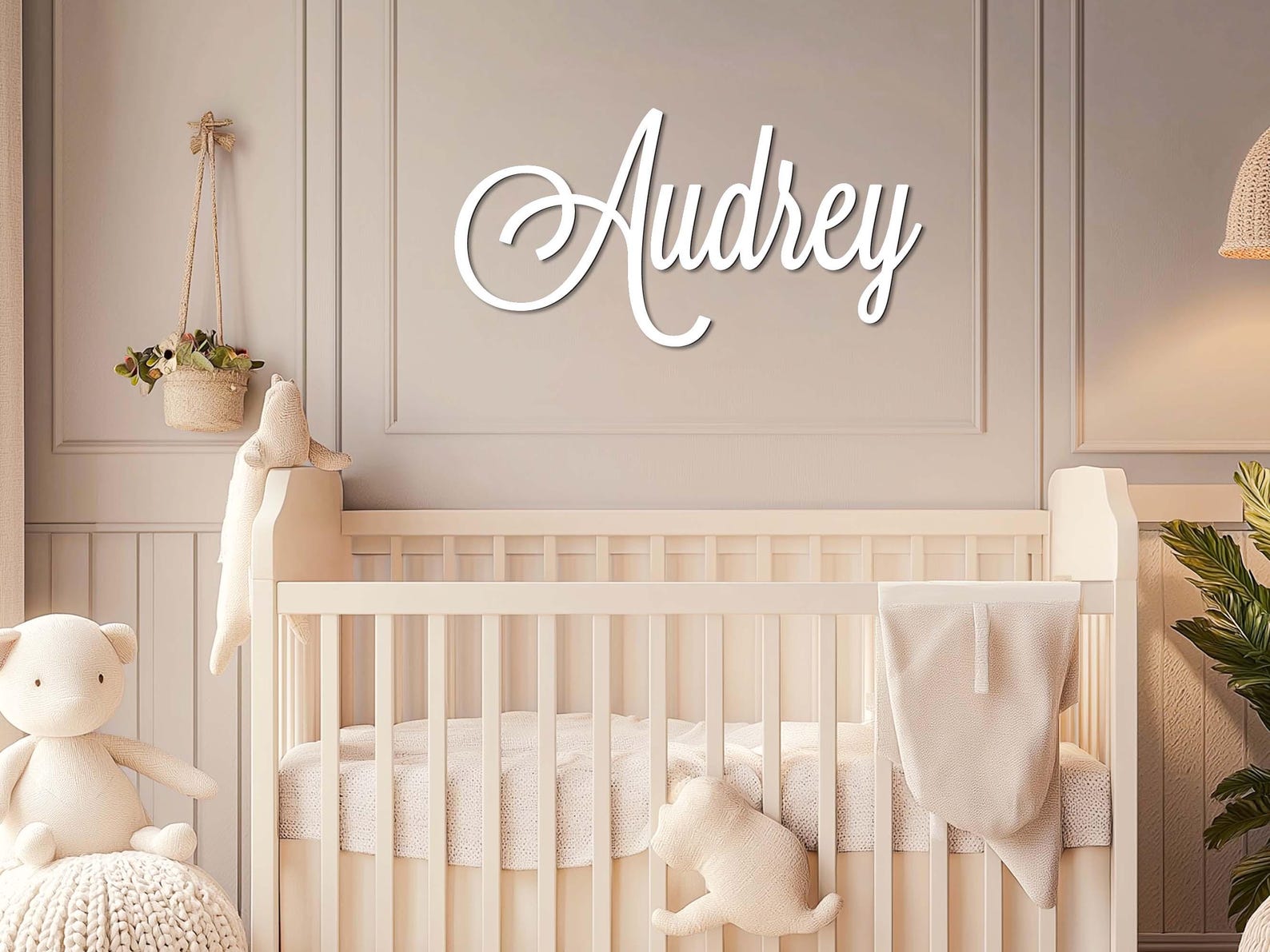 Custom Baby Name Sign, Personalized Wooden Name Sign, Wall Decor ...