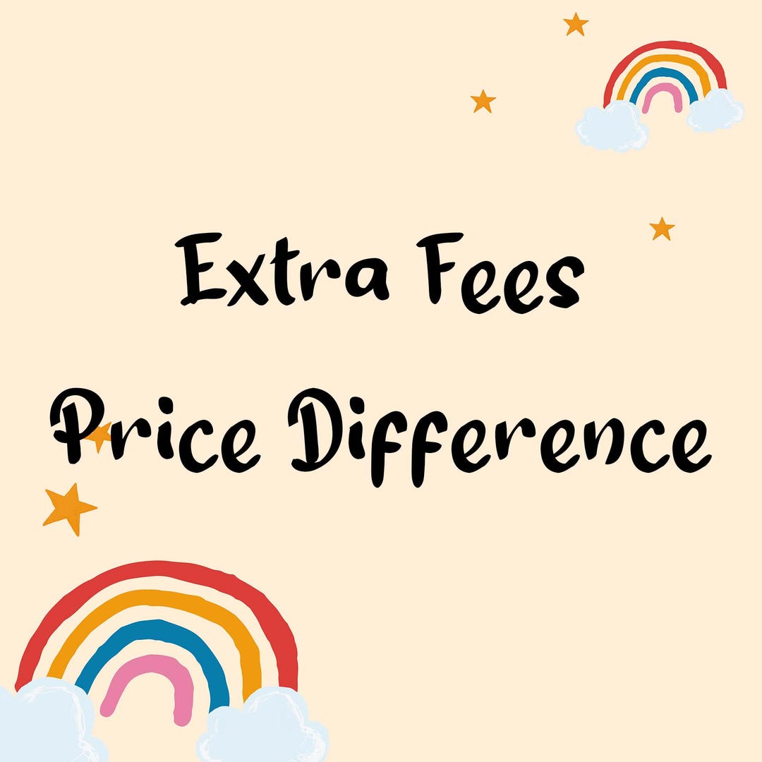 Extra Fees | Price Difference - Etsy