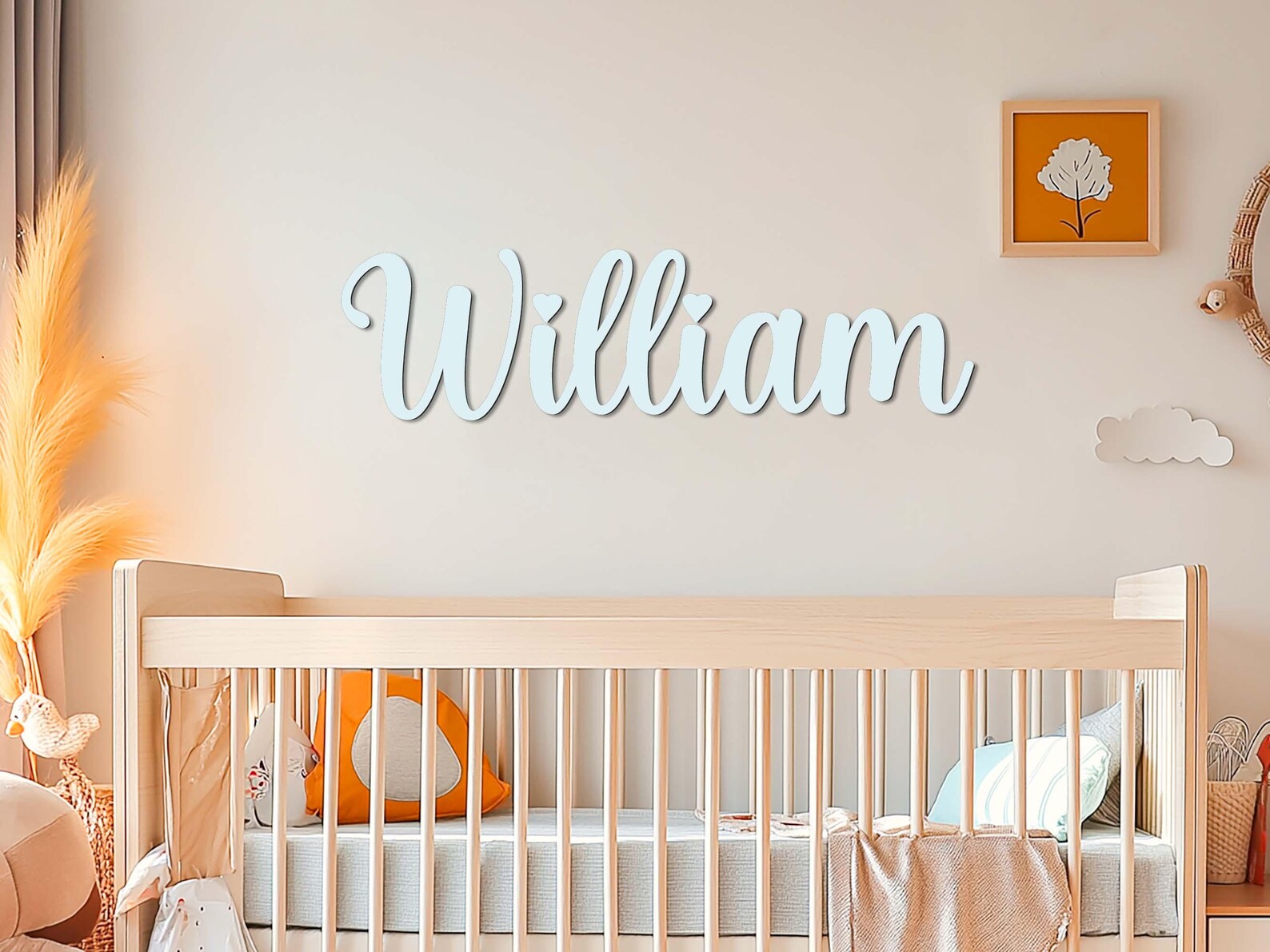 Custom Baby Name Sign, Personalized Wooden Name Sign, Wall Decor ...
