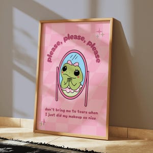 Sabrina Carpenter Poster, Please Please Please Print, Cute Frog Print ...