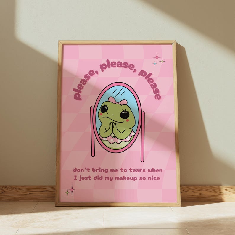 Sabrina Carpenter Poster, Please Please Please Print, Cute Frog Print ...