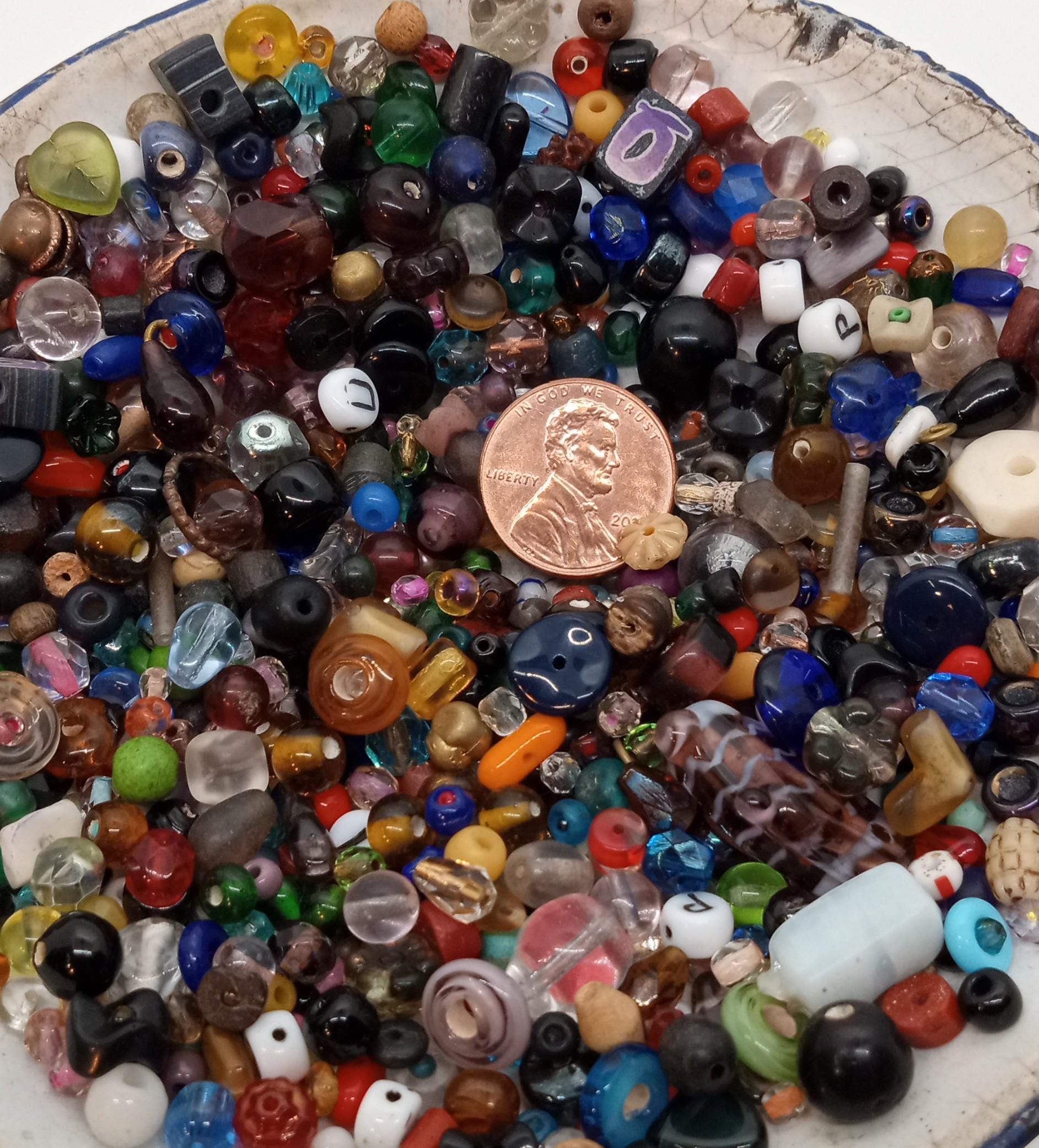 Bead Mix A Variety of Glass, Metal, and Wood Beads Assortment of Colors ...