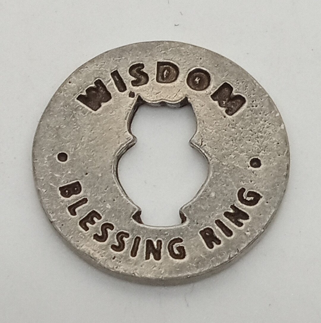 Wisdom Blessing Ring Token - Pewter - Etsy
