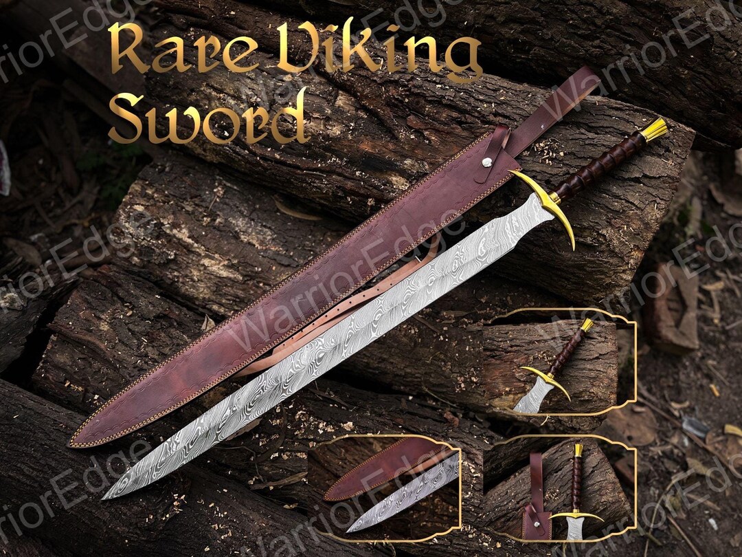 Handmade Damascus Viking Sword Medieval Sword Gift for Boyfriend ...