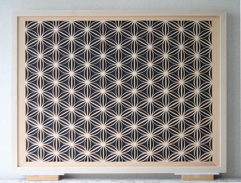 Japanese Modern Art Panel [shippou Pattern] Japanese-style Art Interior ...