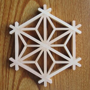 Kumiko Assembly Kit, Square Hemp Pattern, Japanese Traditional Craft ...