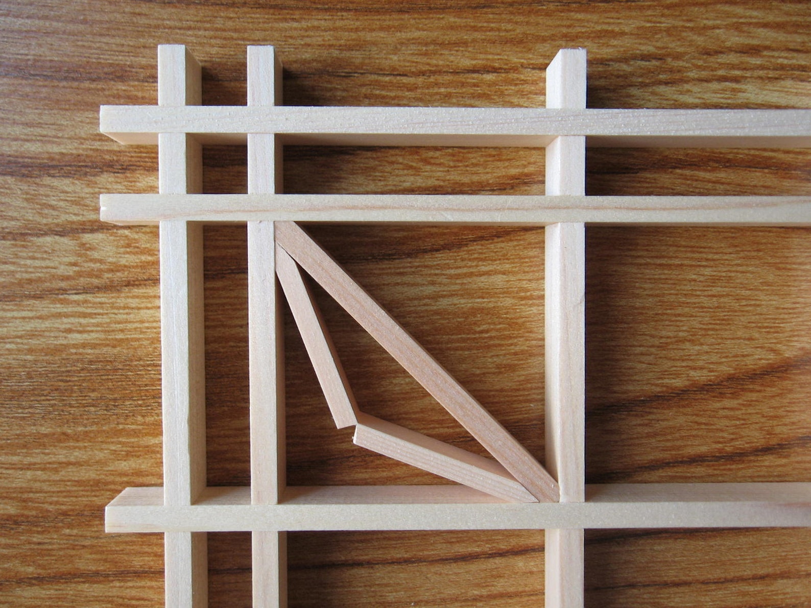 Kumiko Assembly Kit, Square Hemp Pattern, Japanese Traditional Craft ...