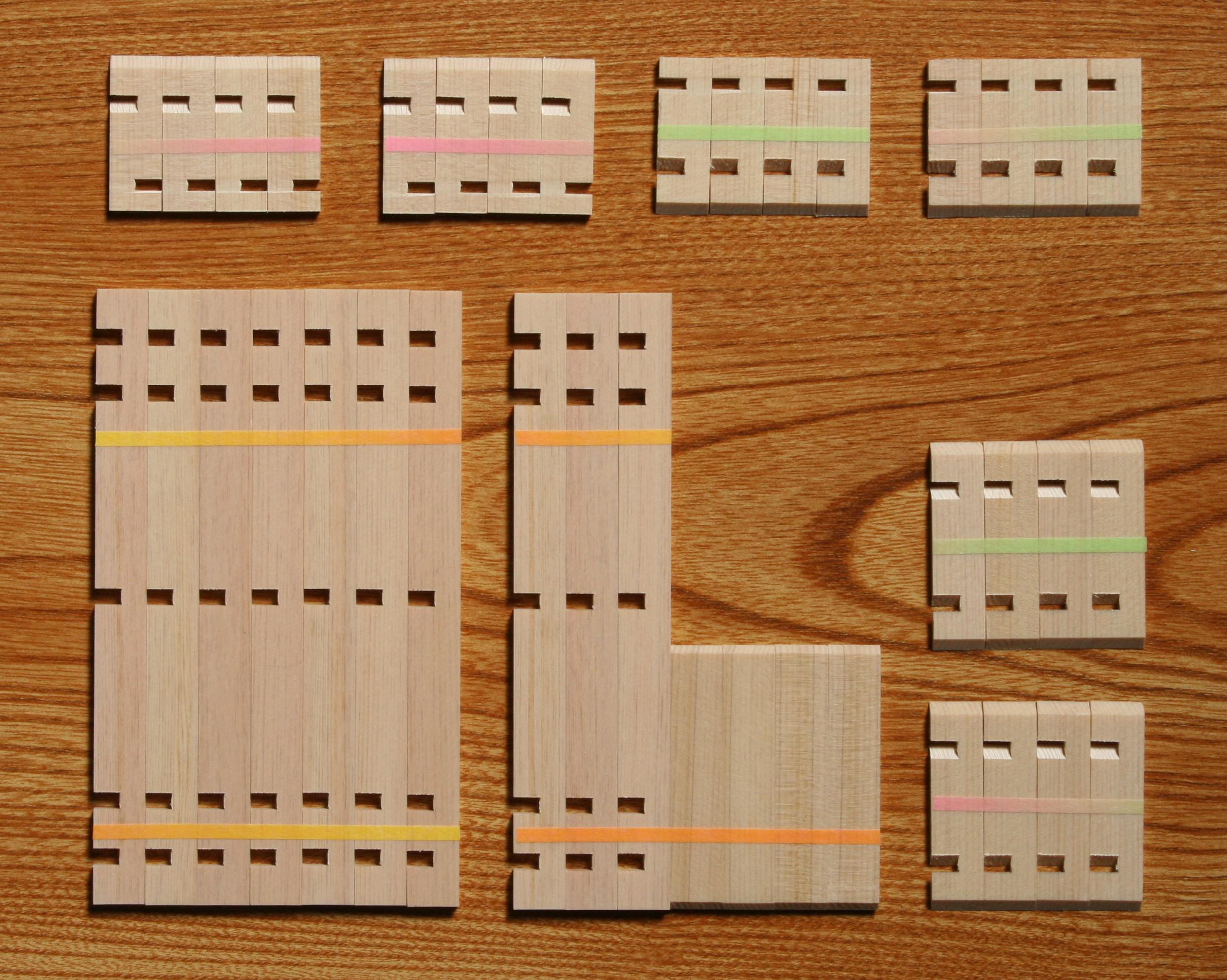 Kumiko Assembly Kit, Square Goma Pattern, Japanese Traditional Craft ...