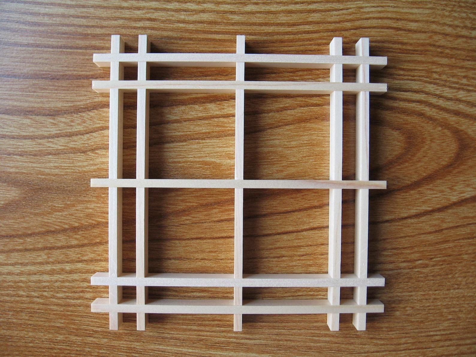 Kumiko Assembly Kit, Square Goma Pattern, Japanese Traditional Craft ...