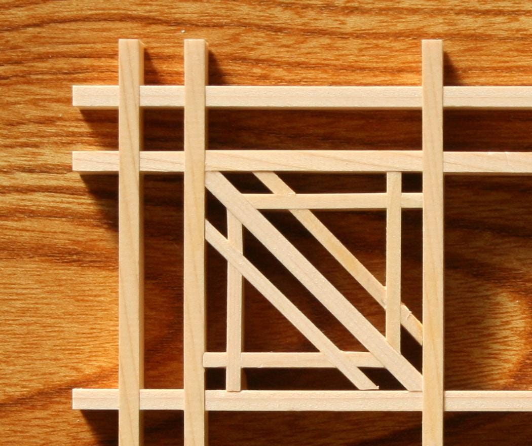 Kumiko Assembly Kit, Square Goma Pattern, Japanese Traditional Craft ...