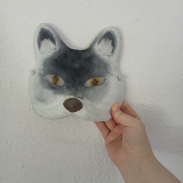 Therian Mask Cat Fluffy White - Etsy