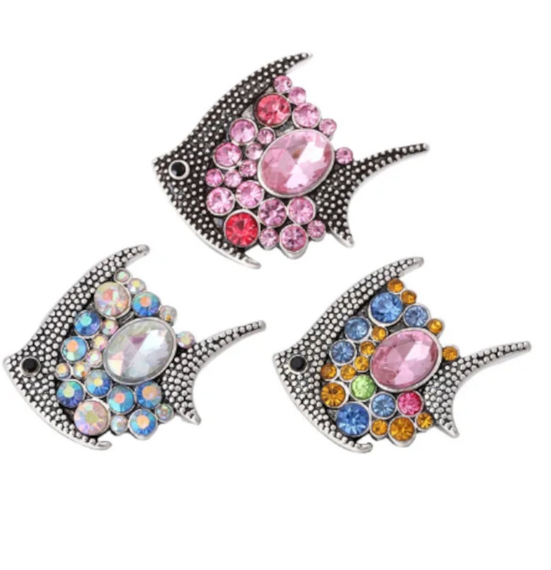 Fish Snap Button, Interchangeable Jewelry 18-22 Mm Snap Jewelry, Ginger ...