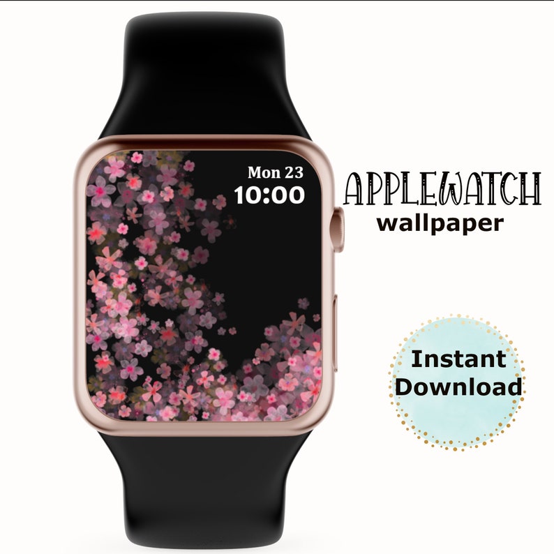 Apple Watch Wallpaper Face Design Watch Background Pink - Etsy