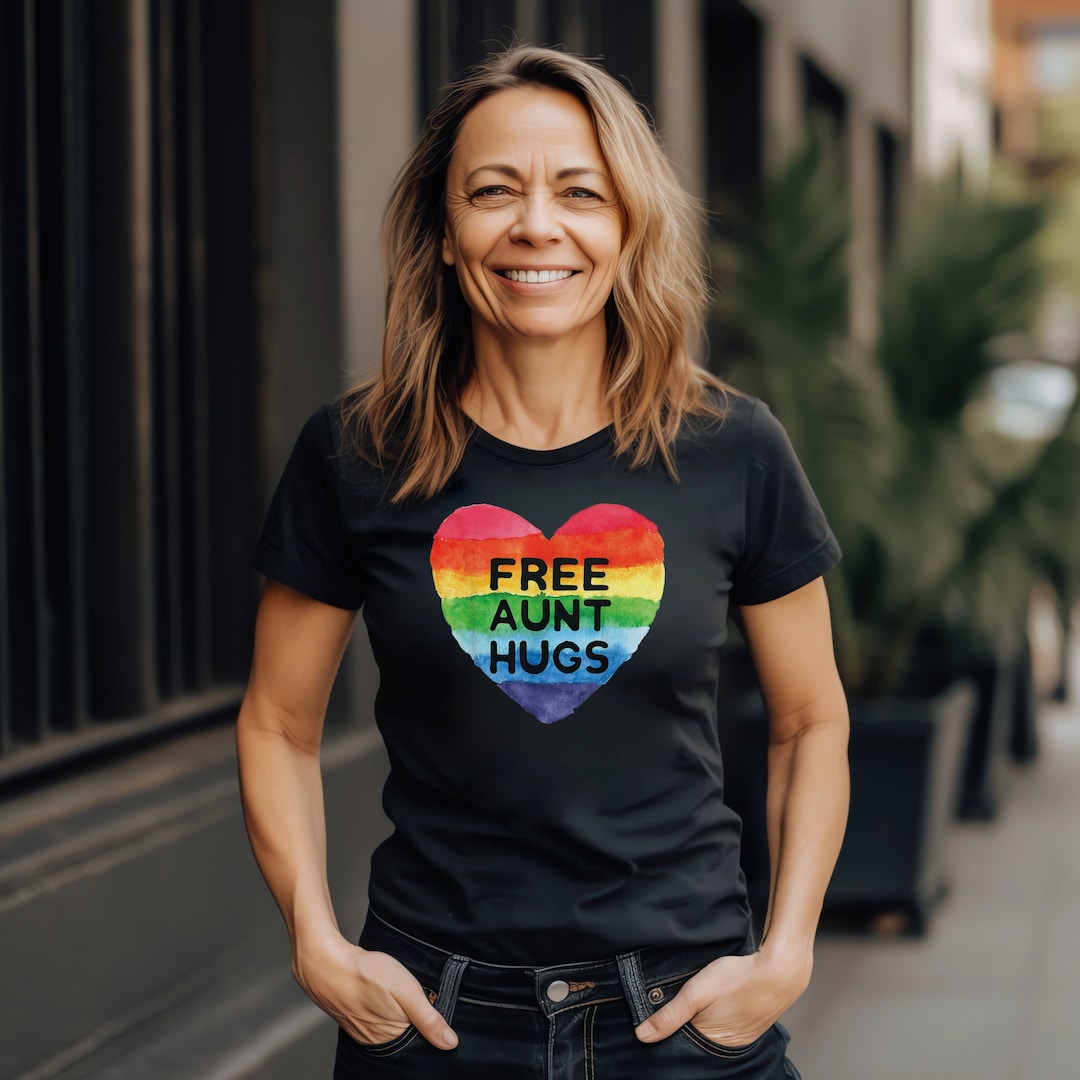 Free Aunt Hugs Shirt, LGBTQ+ Shirt, Pride Parade, Equality Shirt ...