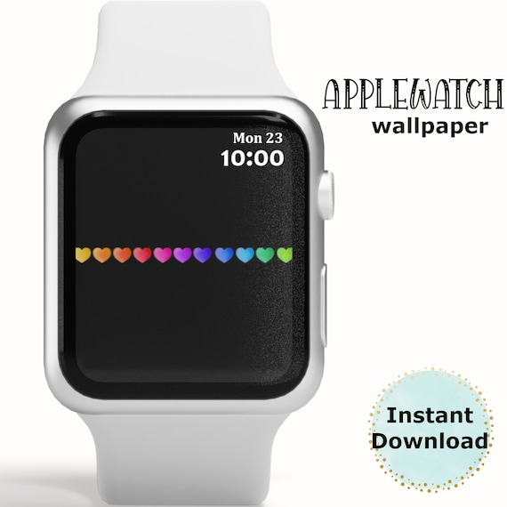 Apple Watch Wallpaper Face Design Watch Background Hearts - Etsy