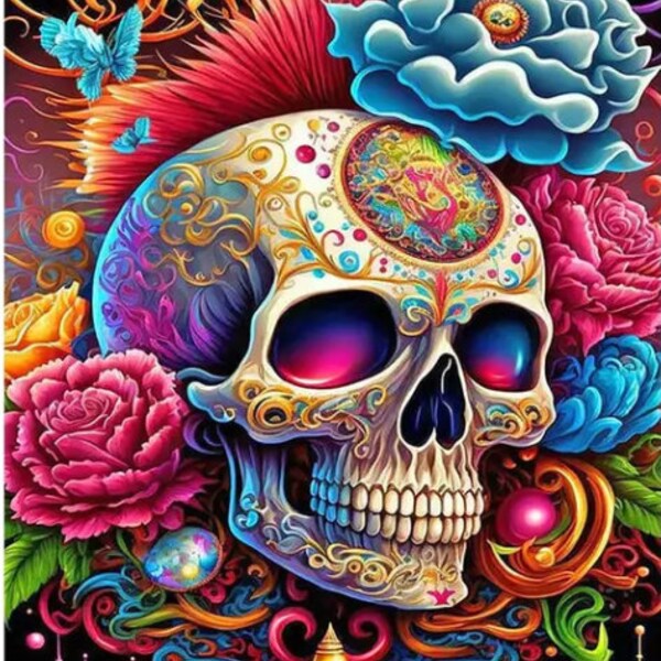 Sugar Skull Diamond - Etsy