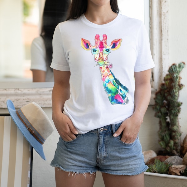 Giraffe T Shirt - Etsy