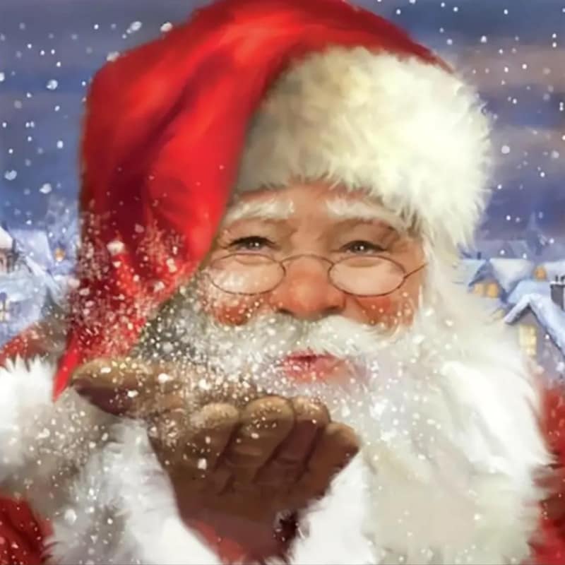Diamond Painting Full Drill Santa - Etsy