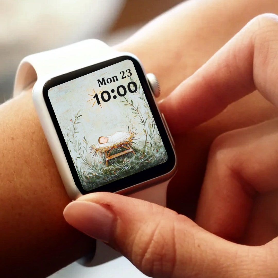 Nativity Christmas Apple Watch Wallpaper, Baby Jesus Apple Watch ...