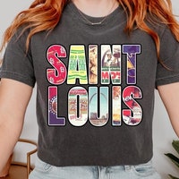 Saint Louis Embroidered Tee - Etsy